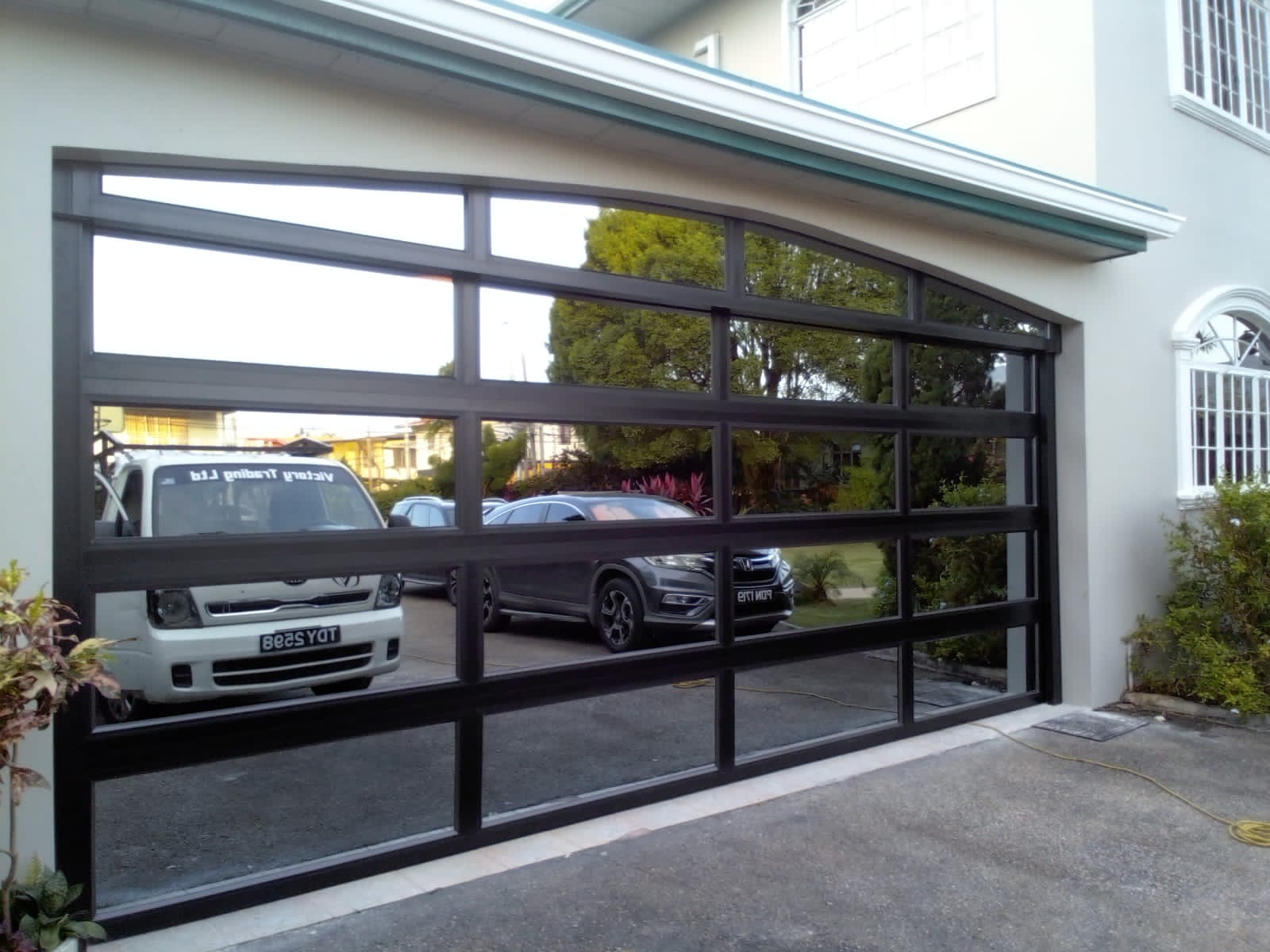 Custom Glass Garage Door – Victory Trading Ltd